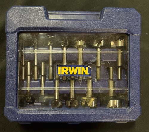 Irwin Marples Forstner Bit Set, Wood Drill Bits, Carbon Steel,14Pieces ...