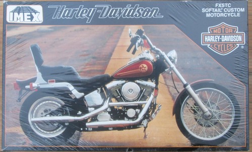 IMEX Harley-Davidson FXSTC SOFTAIL CUSTOM MOTORCYCLE Model Kit 1:9 ...