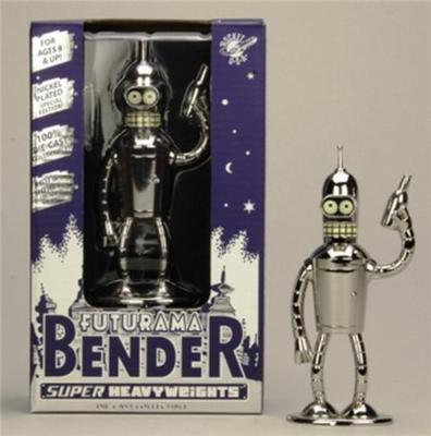 Toys TV & Movie Character Toys Futurama Bender Die Cast Metal Grey ...