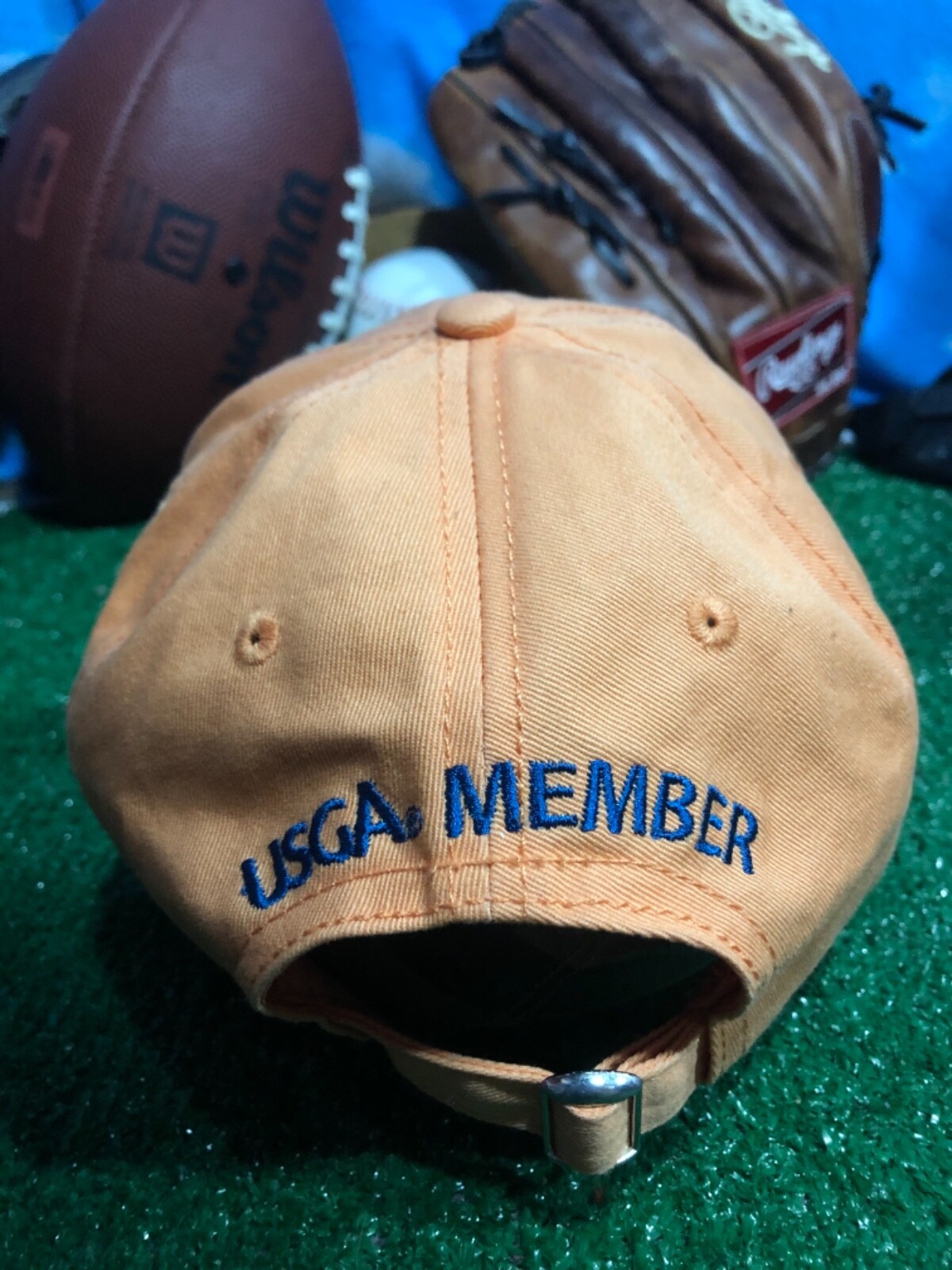 2015 US Open hat Golf Chambers Bay USGA Member Hat Cap Orange Strapback ...