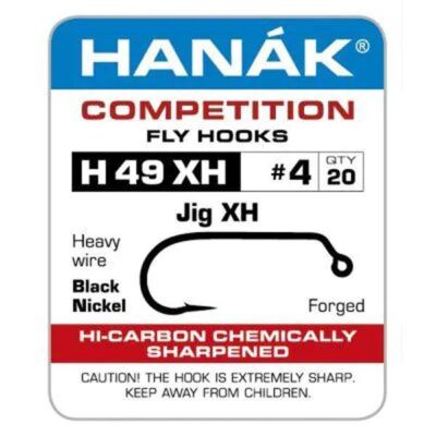 Hanak Competition H 49 XH Jig Fly Fishing Barrbed! Hooks, 25Pack ...