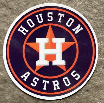 Houston Astros Sticker Decal MLB Baseball 2.5”x2.5” | eBay