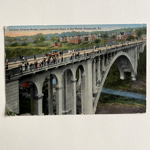Larimer Avenue Bridge Pittsburgh Pennsylvania Posted Vintage Postcard ...