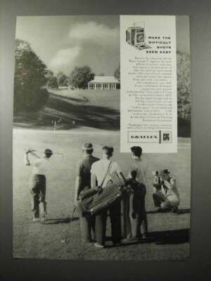 1958 Graflex Super Graphic Camera Ad - Golfing | eBay