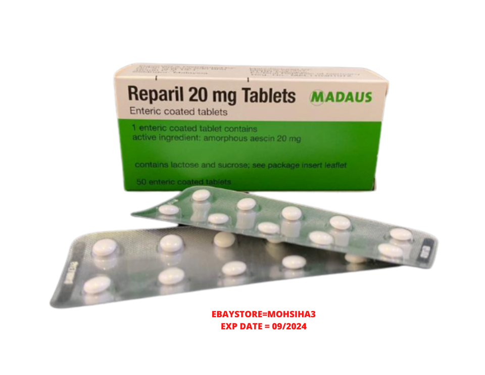 4 X REPARIL 20MG TABLETS 50's FOR REDUCES SWELLING & INFLAMMATION -FREE ...