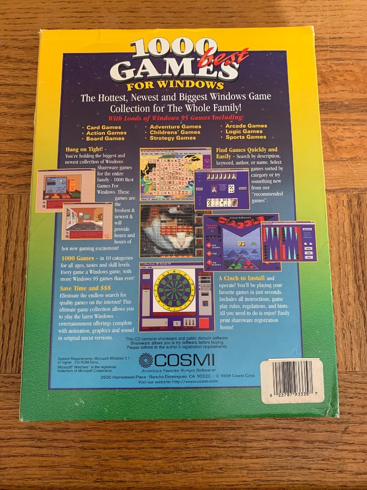 Swift 1000 Best Games For Windows CD Rom Game | eBay