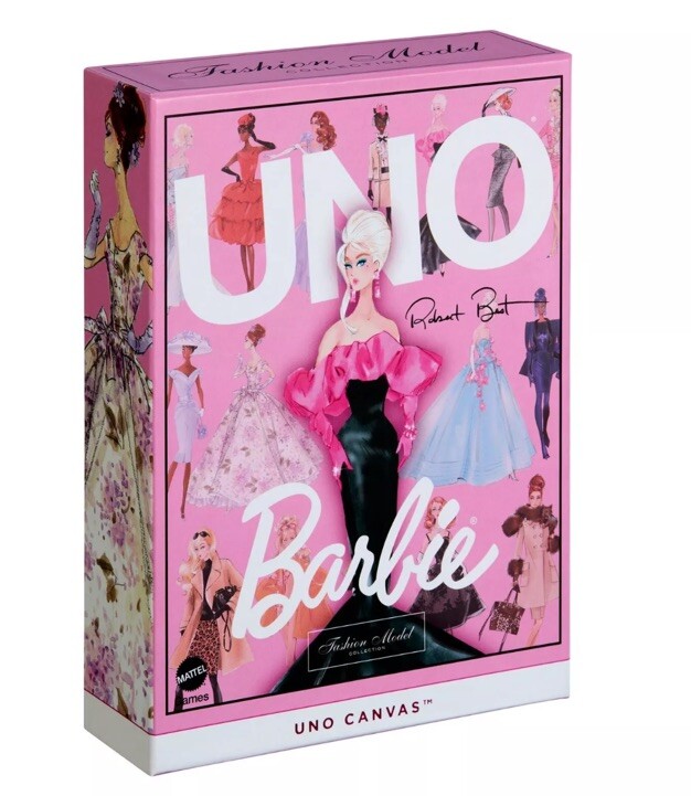 UNO Canvas Barbie Fashion Model Collection Deck Of Cards Ready To Ship ...
