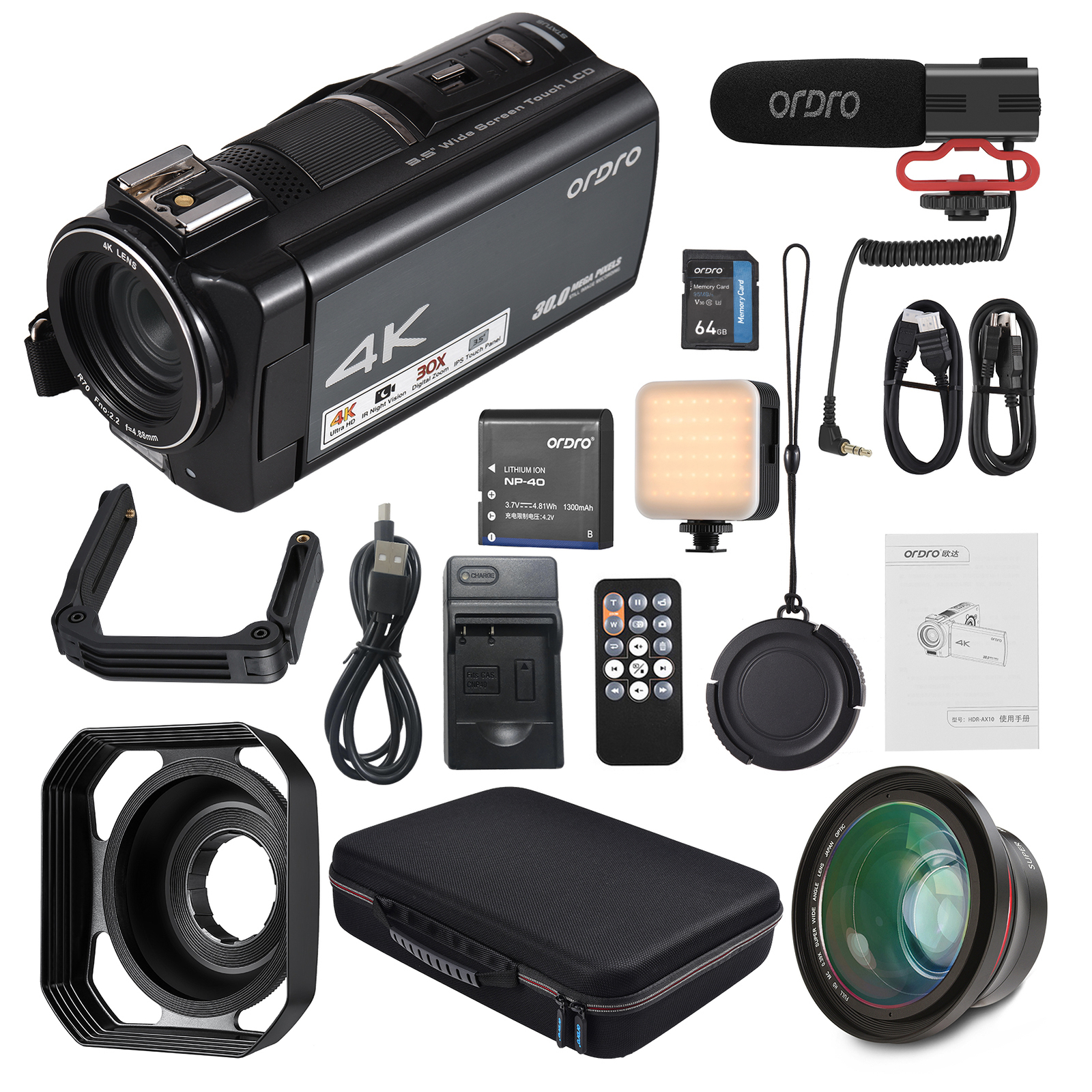 HDR-AX10 4K Digital Video DV Recorder 3.5 Inch A6A8 | eBay