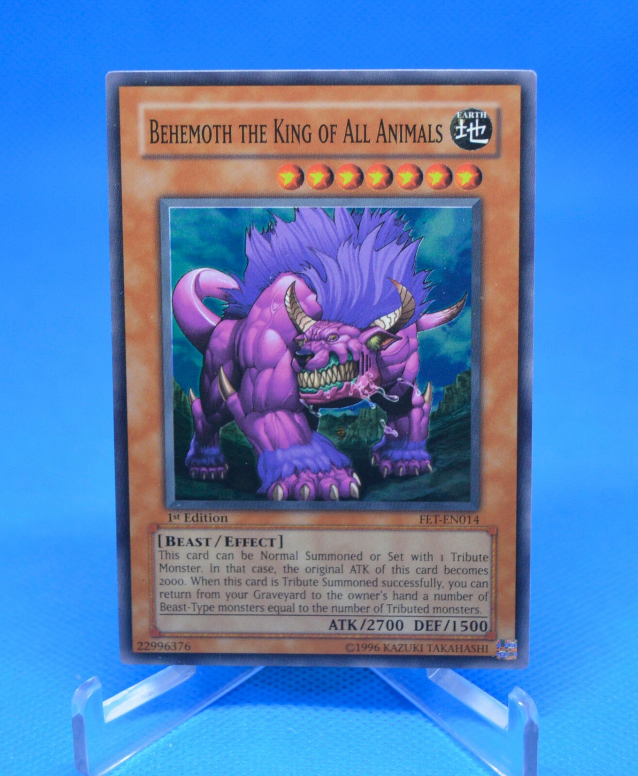 Yu-Gi-Oh! Behemoth the King of All Animals [FET-EN014] Super Rare 1st ...