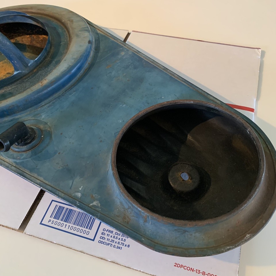 VINTAGE OEM EARLY FORD BRONCO V8 AIR CLEANER Offset/ Good Clean ...