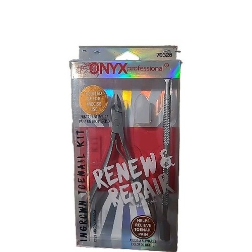 Onyx Professional Ingrown Toenail Kit w/ Toenail Clipper & Double-End ...