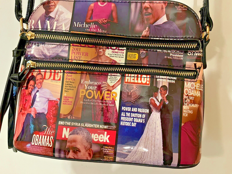 Michelle Obama Shoulder/Crossbody Bag & Wallet 9x10x4 Pockets 6 | eBay