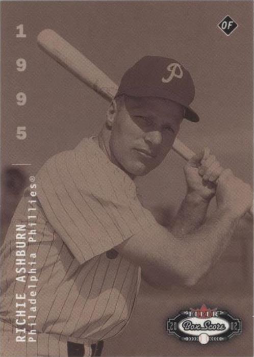 2002 Fleer Box Score - Cooperstown Tribute Richie Ashburn #295 1st ...