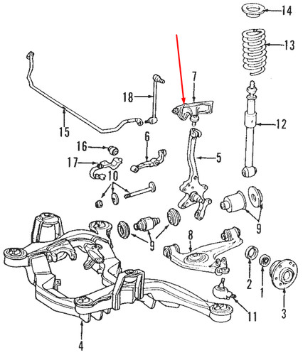 NEW MERCEDES-BENZ S-CLASS W140 FRONT LEFT UPPER CONTROL ARM A1403307607 ...