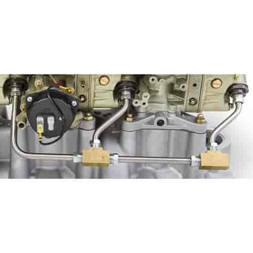 Holley 34-51 3X2 Fuel Line Kit Small Block Chevy Fits 510-300-521 and ...