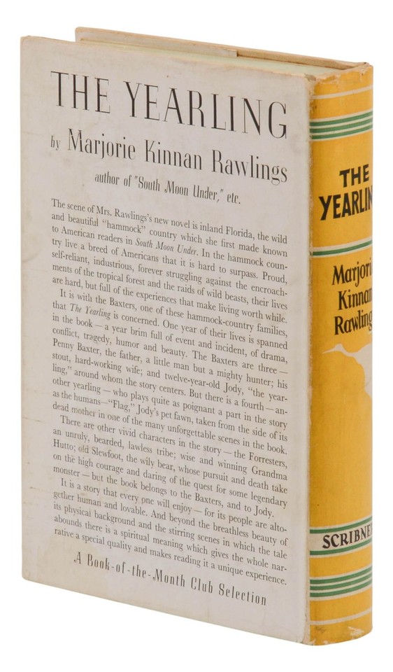 The Yearling ~ by MARJORIE KINNAN RAWLINGS ~ First Edition ~ 1st ...