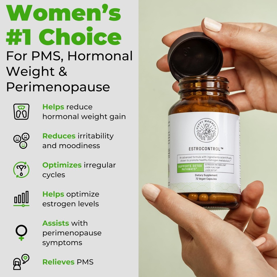 Natural Estrogen Balance Support for PMS, Hormonal Weight Gain, Energy ...