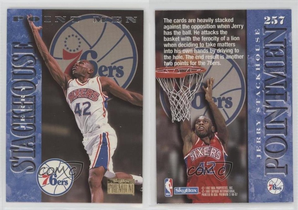 1996-97 Skybox Premium Point Men Jerry Stackhouse #257 12fj | eBay