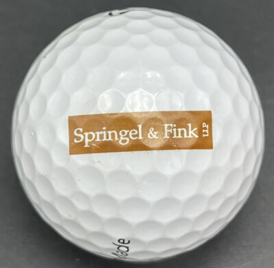 Springel & Fink LLP Logo Golf Ball (1) TaylorMade Lethal Pre-Owned | eBay