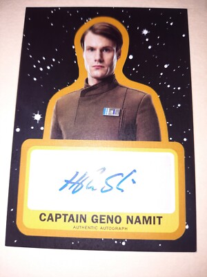 Star Wars Hugh Skinner As Captain Geno Namit Auto 6/25 *MINT CONDITION ...