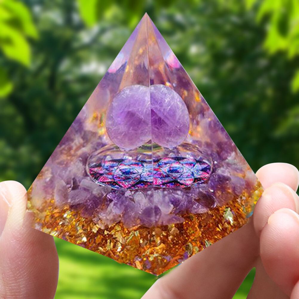 AU Orgone Pyramid Energy Generator Healing Crystal Pyramid for Positive ...
