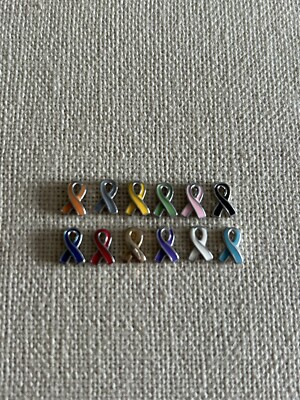 Authentic Origami "Lot of 12" Cancer Awareness Ribbon Charms "New" | eBay