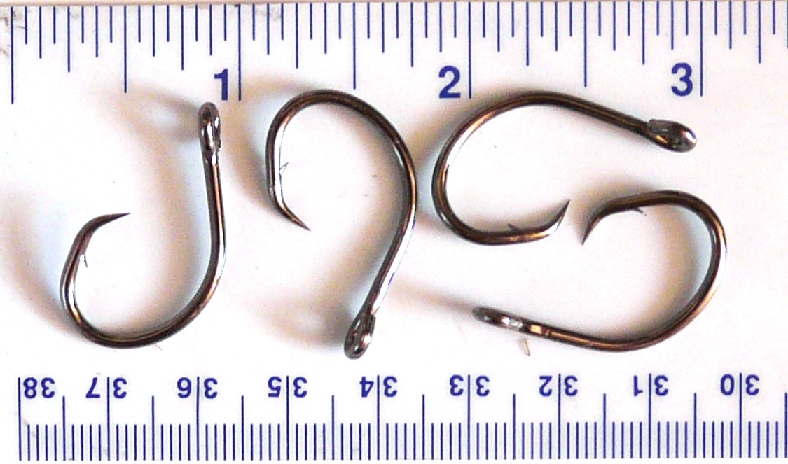 100 GT 2X L2004 Offset Circle Fish Fishing Hooks size 2/0 - 100 hooks ...