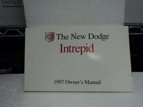 1997 97 INTREPID * OEM * OWNERS MANUAL OWNER'S HANDBOOK GUIDE 2137 | eBay