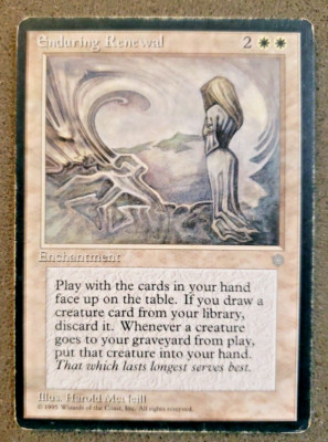 Enduring Renewal Ice Age PLD White Rare MAGIC THE GATHERING MTG CARD ...