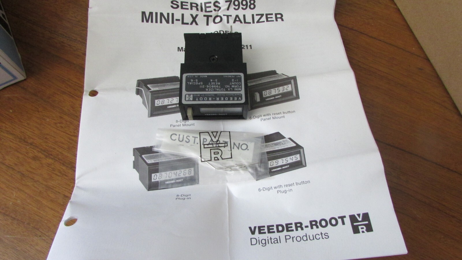 Veeder-Root 799806-211 Mini LX Totalizer T144944 for sale online | eBay