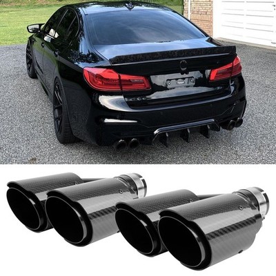 For G30 G31 530i 50i 550i M5 2.5" in Dual 4" Out Quad Exhaust Tips ...