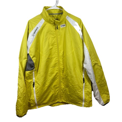 Sunice Windbreaker Jacket Mens L Yellow Dalkey Windproof Golf Full Zip ...
