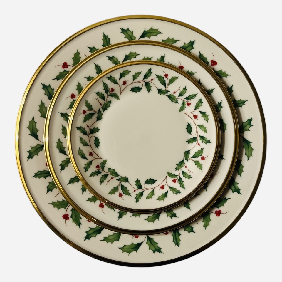 Lenox Holiday Dimension Collection 5 Piece Place Setting, Made In The ...