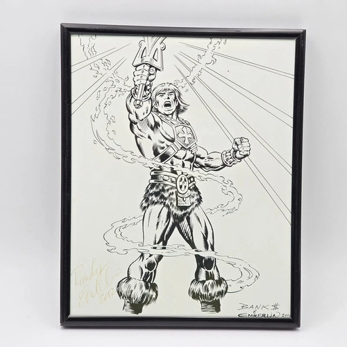 HE-MAN animation art print signed autograph comicon vintage cartoons ...