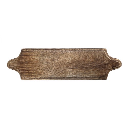 Wooden plinth for mounting coat hooks. Mango wood white. Shaped wooden ...