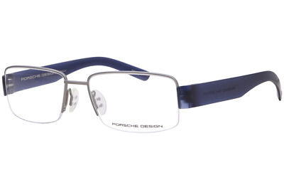 Porsche Design P8203-C Titanium Eyeglasses Men's Titanium/Blue Semi Rim ...