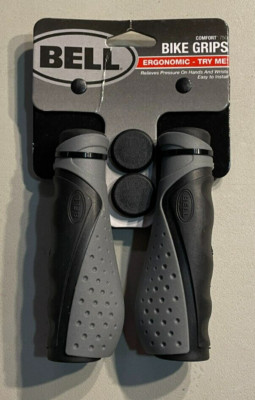 New Bell Sports Comfort 750 Rubber Bike Handle Grips Contoured ...