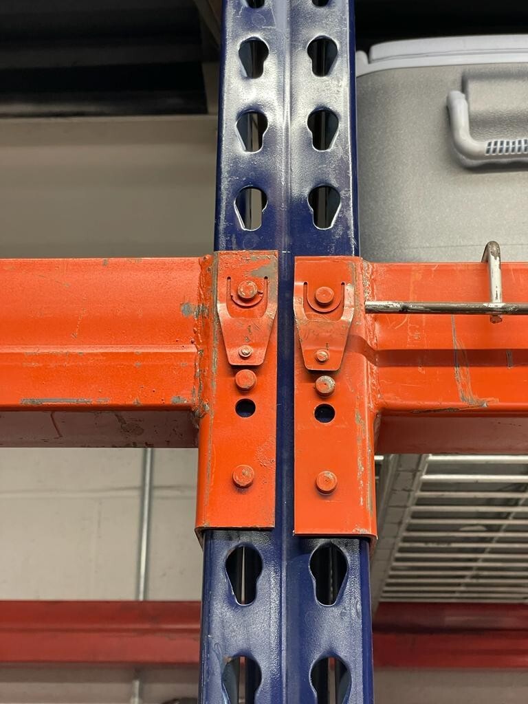 Tear Drop Pallet Beams Orange 92"x3 1/2" Industrial Warehouses Heavy ...