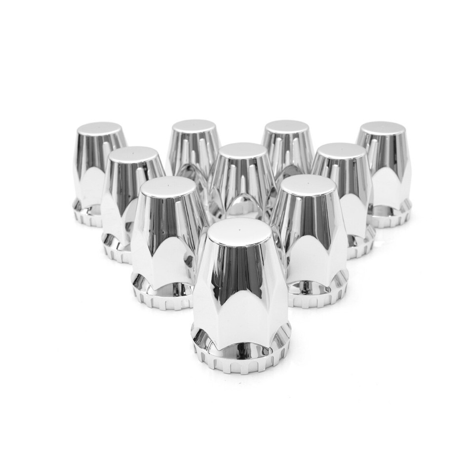 Set of 20 UP Chrome Original Plastic Lug Nut Covers 33mm Push-On 2 3/4 ...