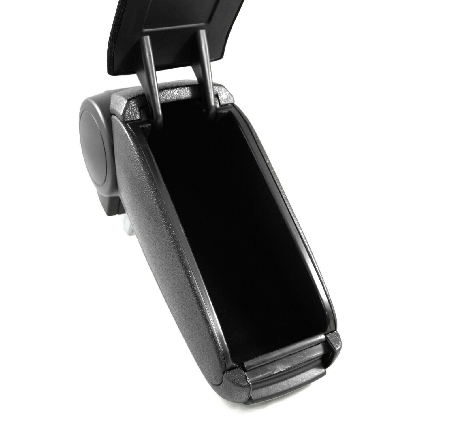 Armrest Arm Rest Centre Console Storage Box Black For Renault Clio Mk4 ...