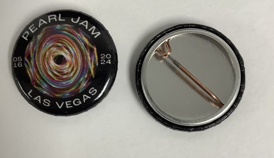Pearl Jam Button Pin Las Vegas MGM N1 5/16/2024 Eddie Vedder Dark ...