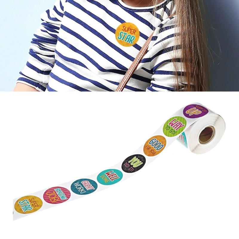 500 Pcs Adhesive Sticker Motivational Sticker Reward Sticker Incentive ...
