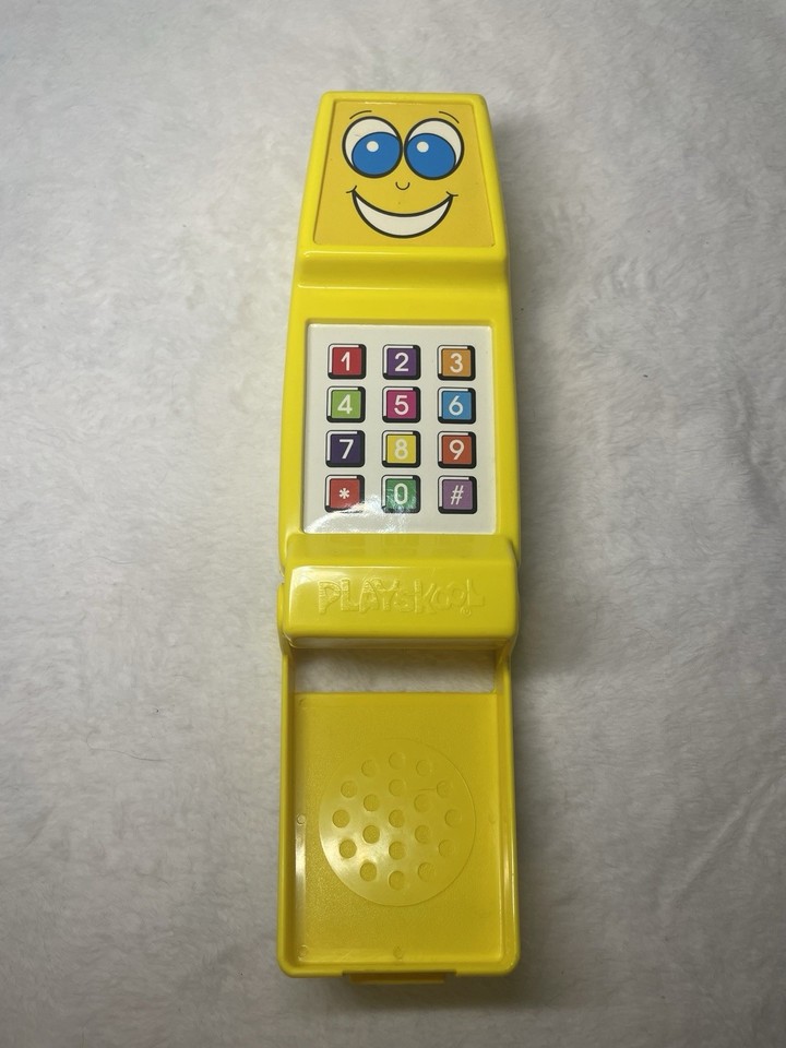 Playskool Electronic Musical Toy Flip Phone Vintage 1982 Retro- Tested ...