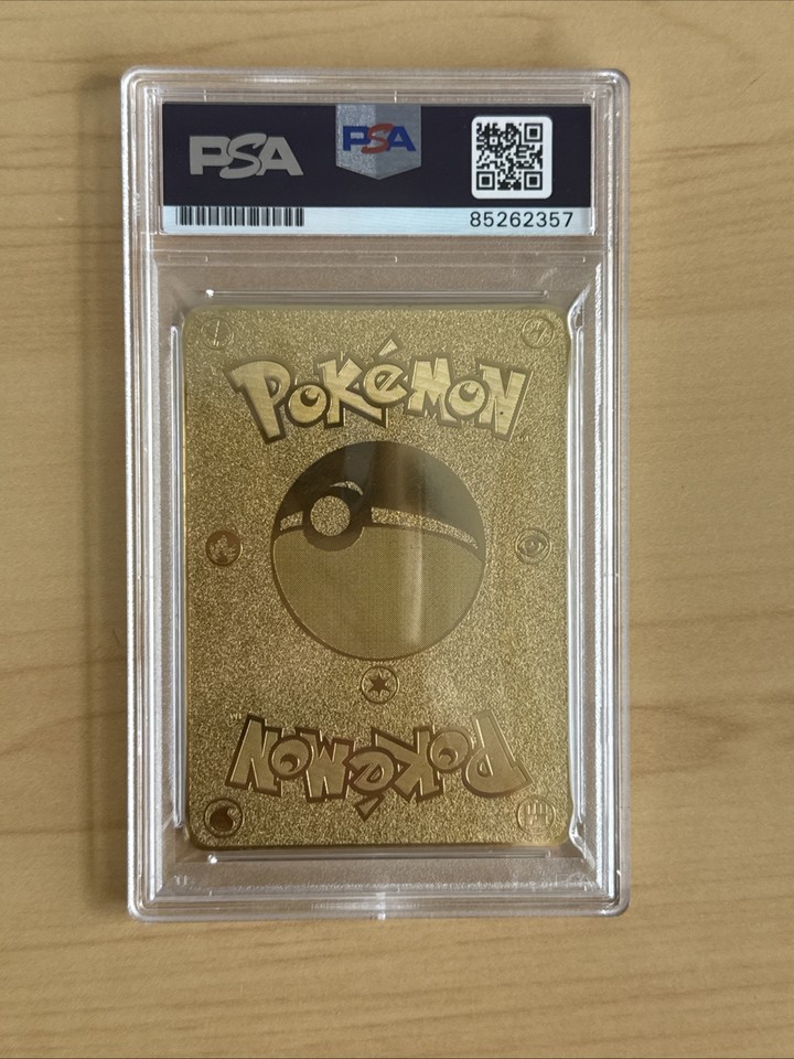 PSA Autograph Charles Martinet Signed Custom Metal Card Mario Pikachu ...