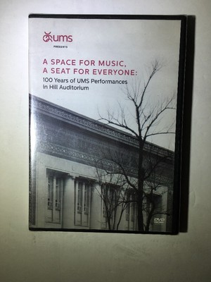 PBS UMS Documentary A space for music, a seat for everyone DVD | eBay