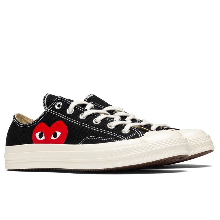 Converse Chuck 70 Low CDG Comme des Garcons PLAY Men’s Size 12 Black ...