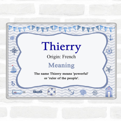Thierry Name Meaning Jumbo Fridge Magnet Nautical | eBay UK