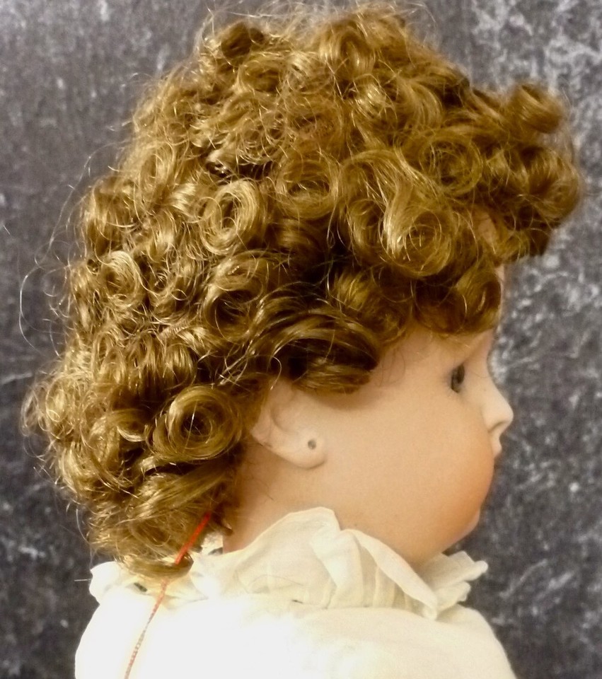 9" / 22cm DOLL WIG FOR ANTIQUE DOLL, DOLL HAIR, DOLLS WIG, VINTAGE WIG ...