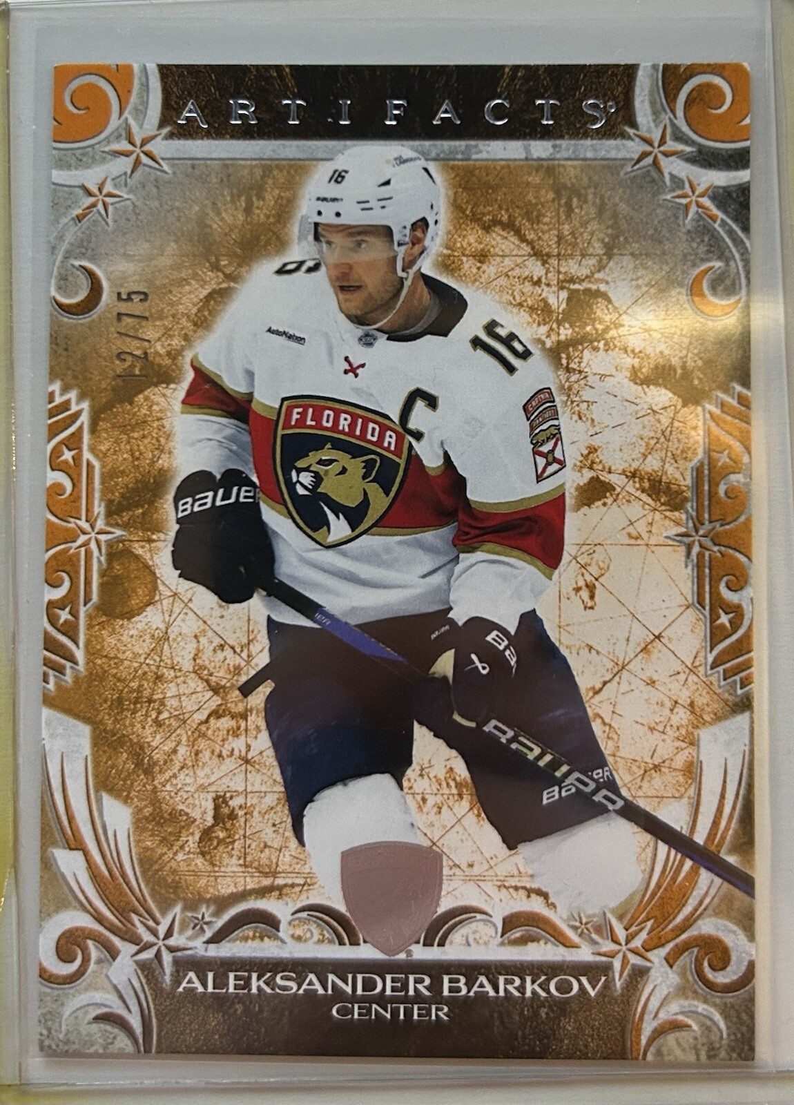 Aleksander Barkov 2025 Upper Deck Artifacts #108 Platinum Sparkle Price ...