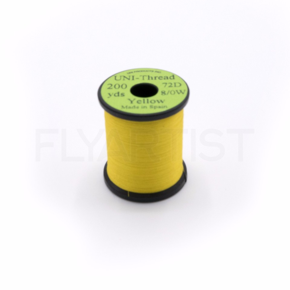 UNI THREAD 8/0 - Fly Tying & Jig Waxed Thread - 200 yd Spools in 20 ...
